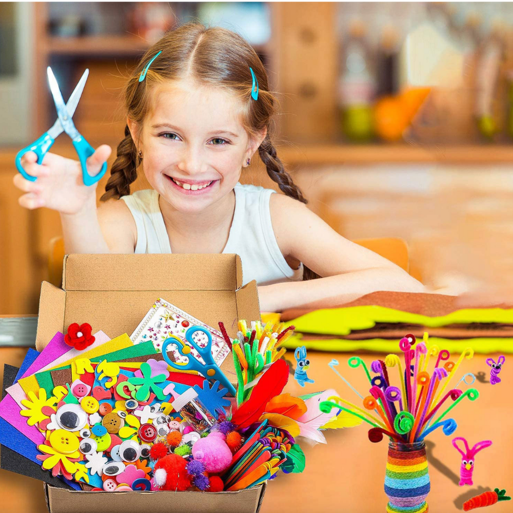 DIY Arts & Crafts Kit for Kids | Creative Supply Box | Happy Square ...