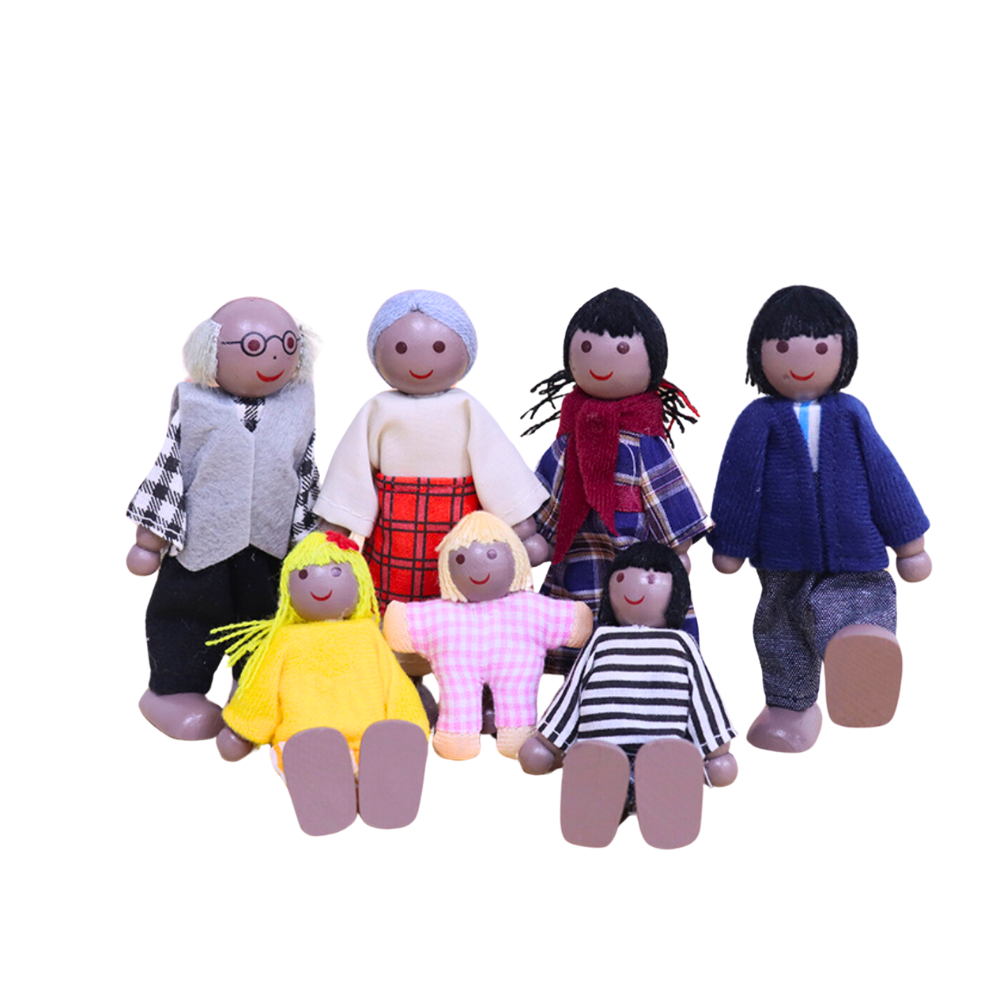 Multicultural Family Dolls - 7-Piece Set – Happy Square AU