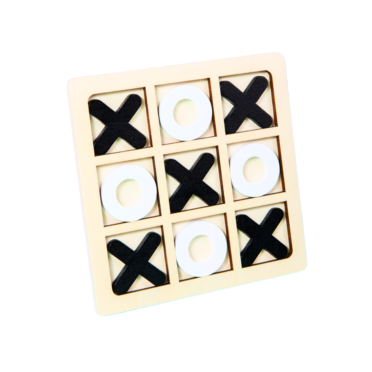 Classic Wooden Tic Tac Toe Board Game for Kids & Adults | Family Strat ...