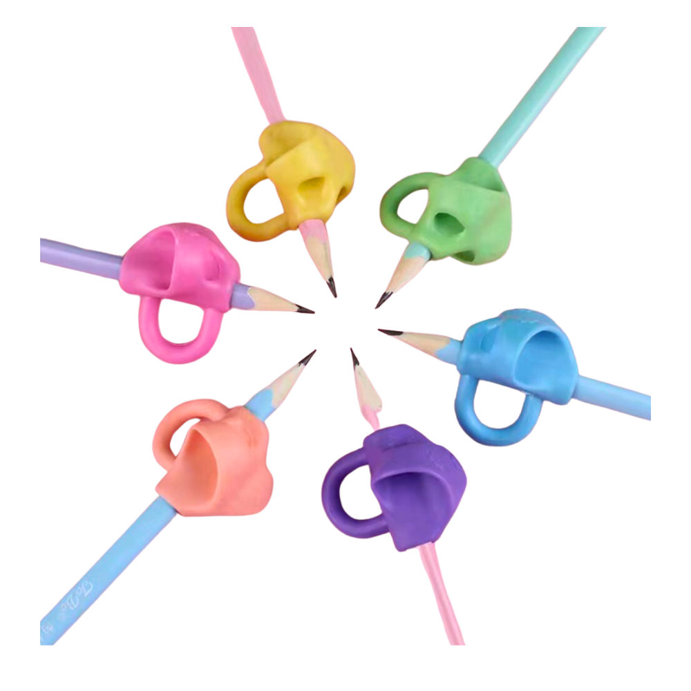 Ergonomic Pencil Grips for Kids Handwriting | 6 Pack Correctors for Pr ...