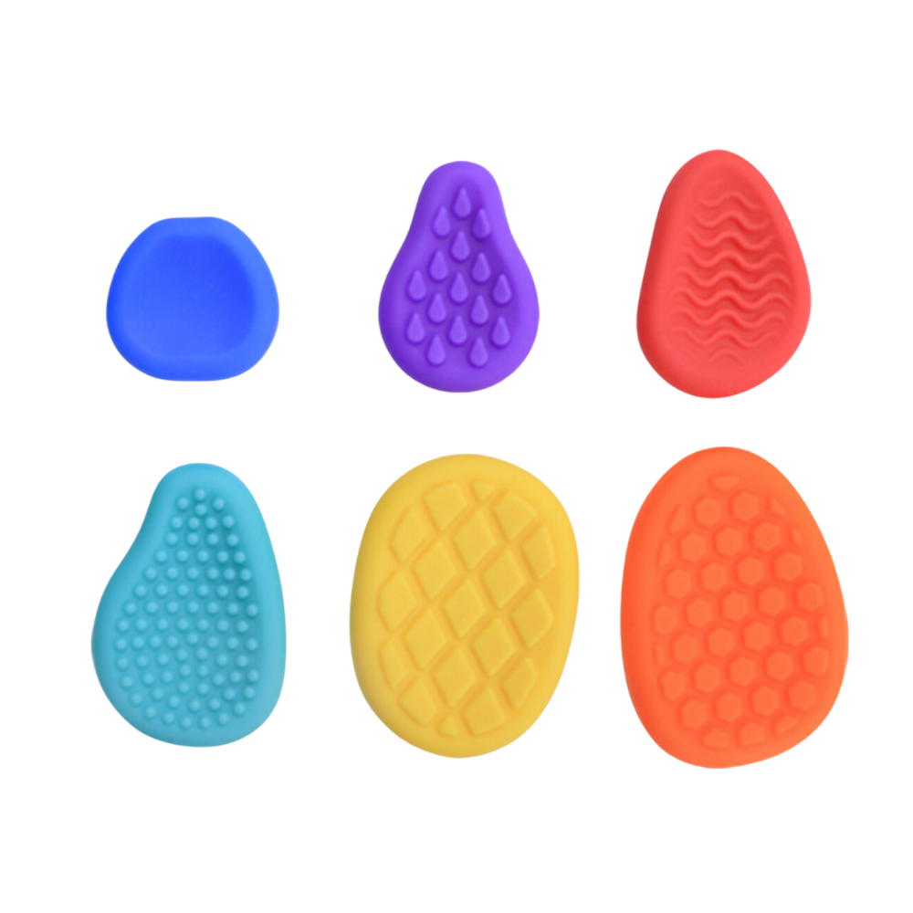 Silicone Textured Sensory Fidget Stones - Perfect for Children to stay ...