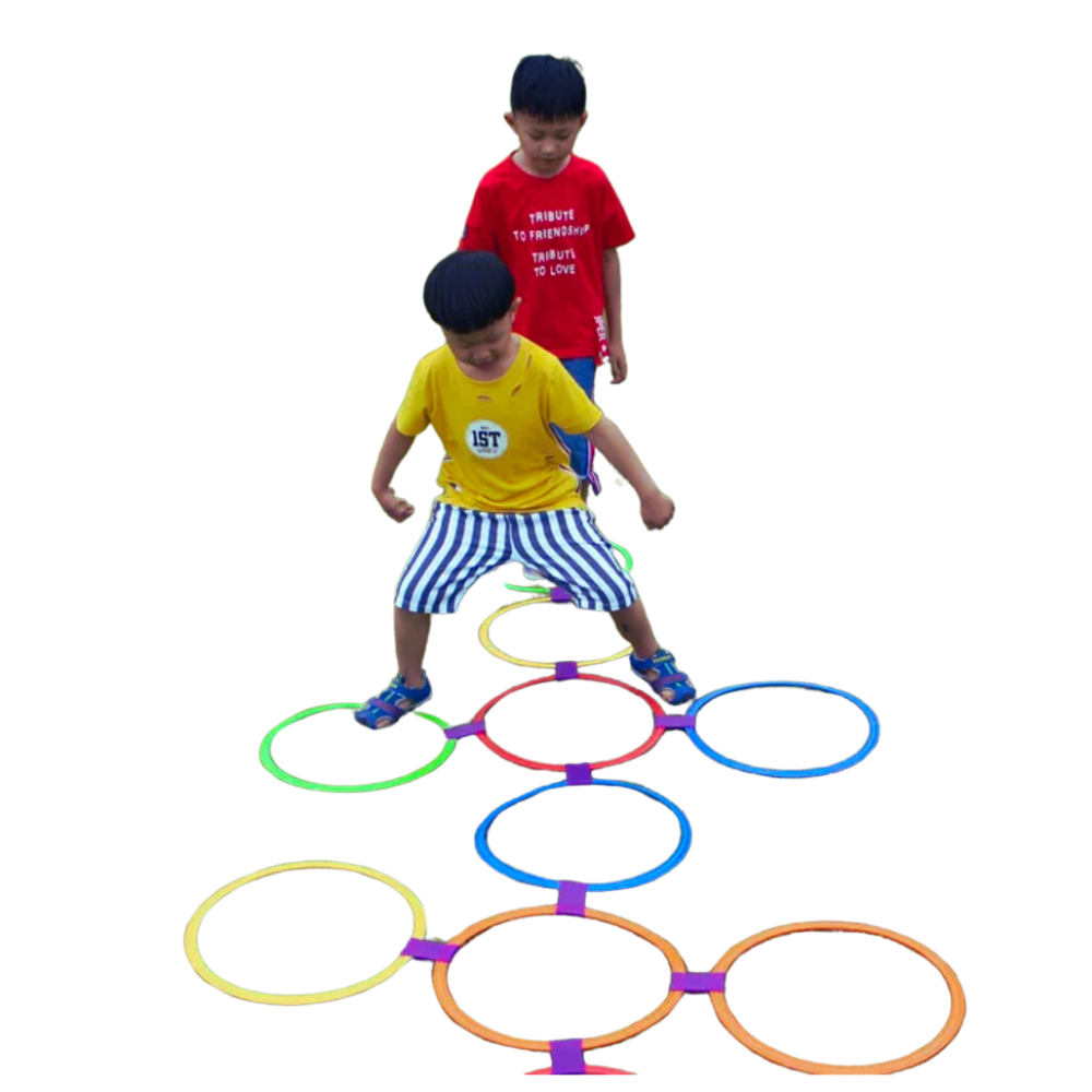 38cm Diameter Colorful Jumping Hoops – Sensory Training and Physical A ...