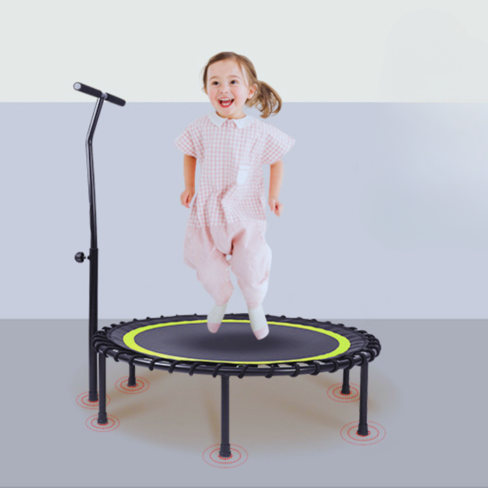 Foldable Silent Rebound Trampoline with Adjustable Handle – Multiple S ...