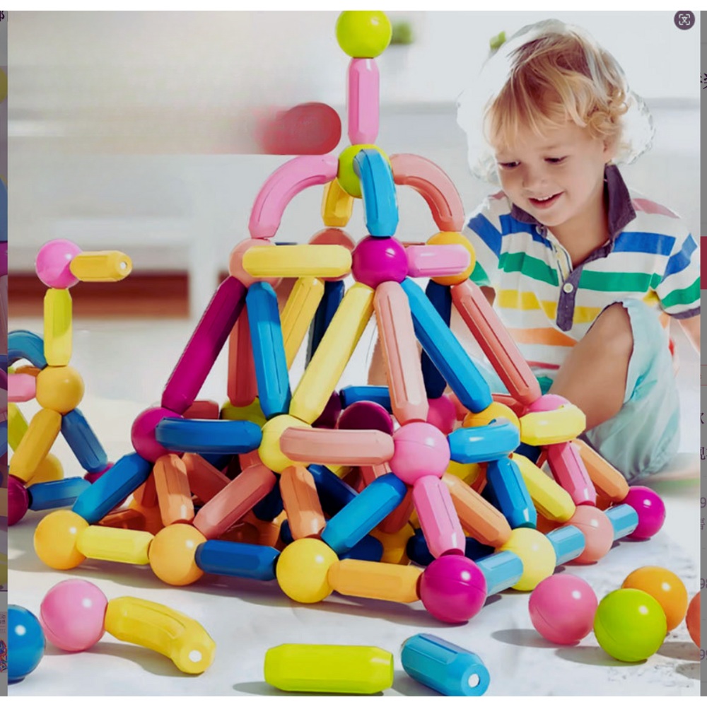 Magnetic Building Blocks Set – Happy Square AU