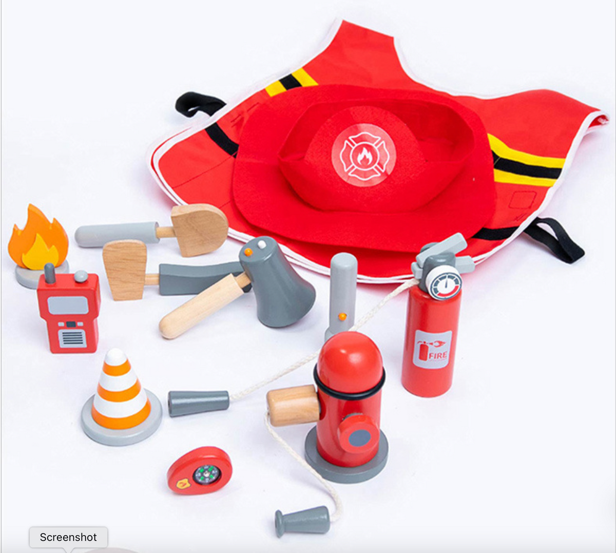 Educational Toy Fire fighter play set – Happy Square AU