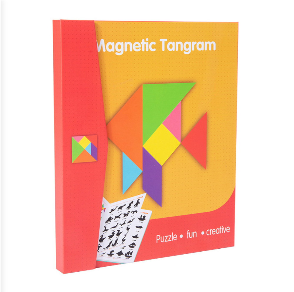 colorful magnetic tangram puzzle set – Happy square AU