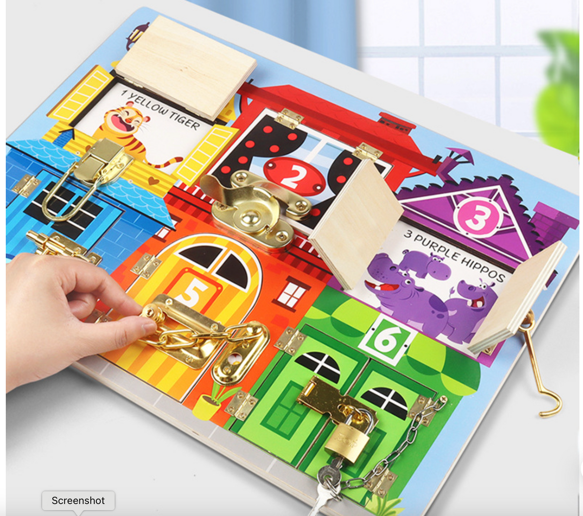 Educational Sensory busy box -house theme – Happy Square AU